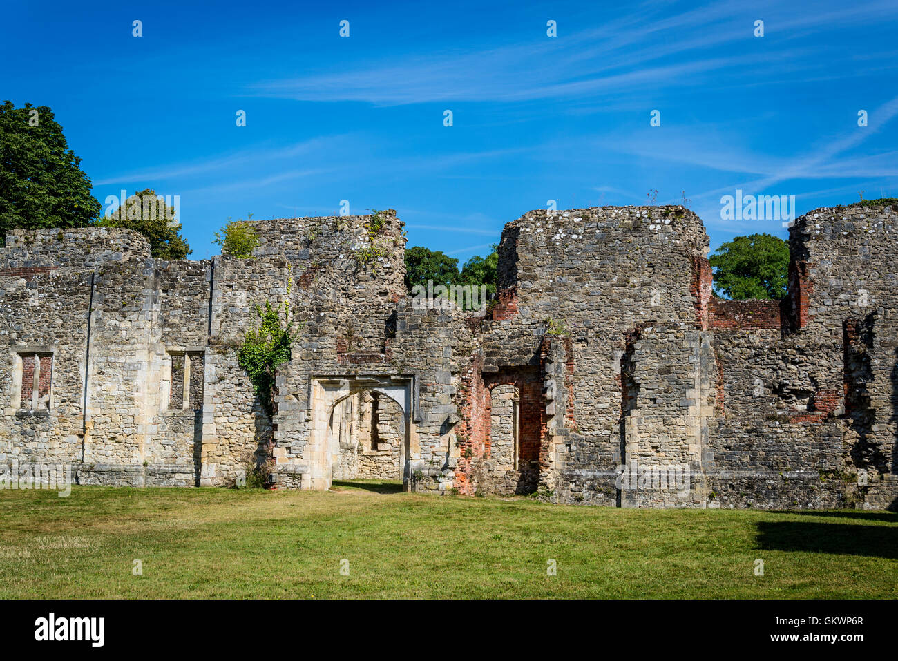 Netley Abbey, a ruined 13th century medieval monastery, near ...
