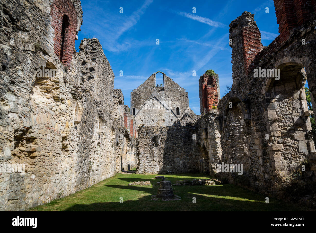 Netley Abbey, a ruined 13th century medieval monastery, near ...