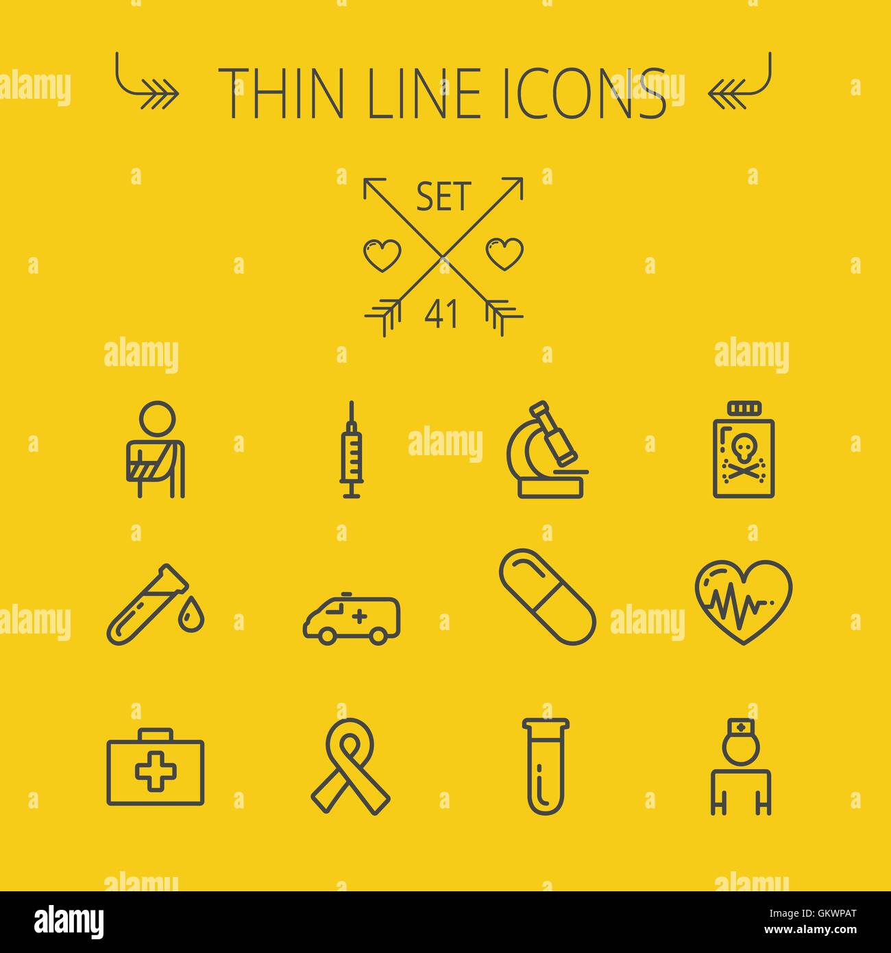 Test tubes icon linear Stock Vector Images - Alamy