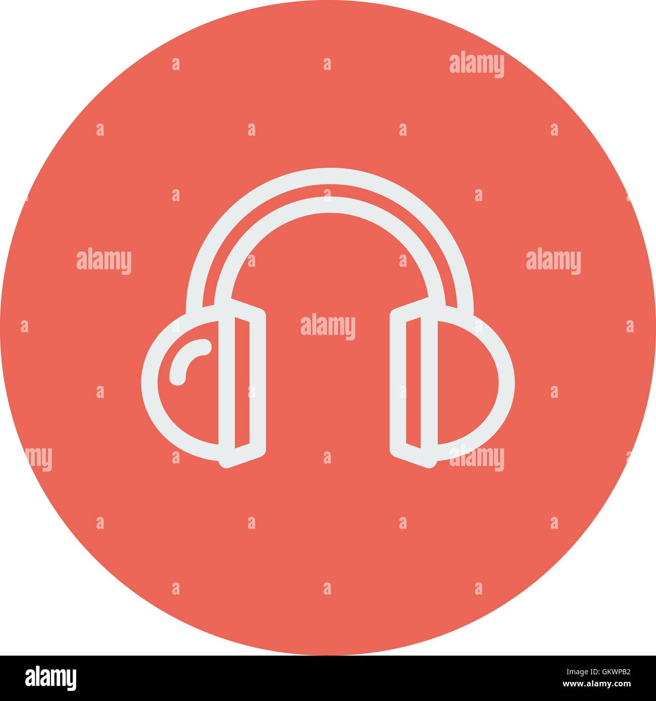 Headphone wire Stock Vector Images - Alamy