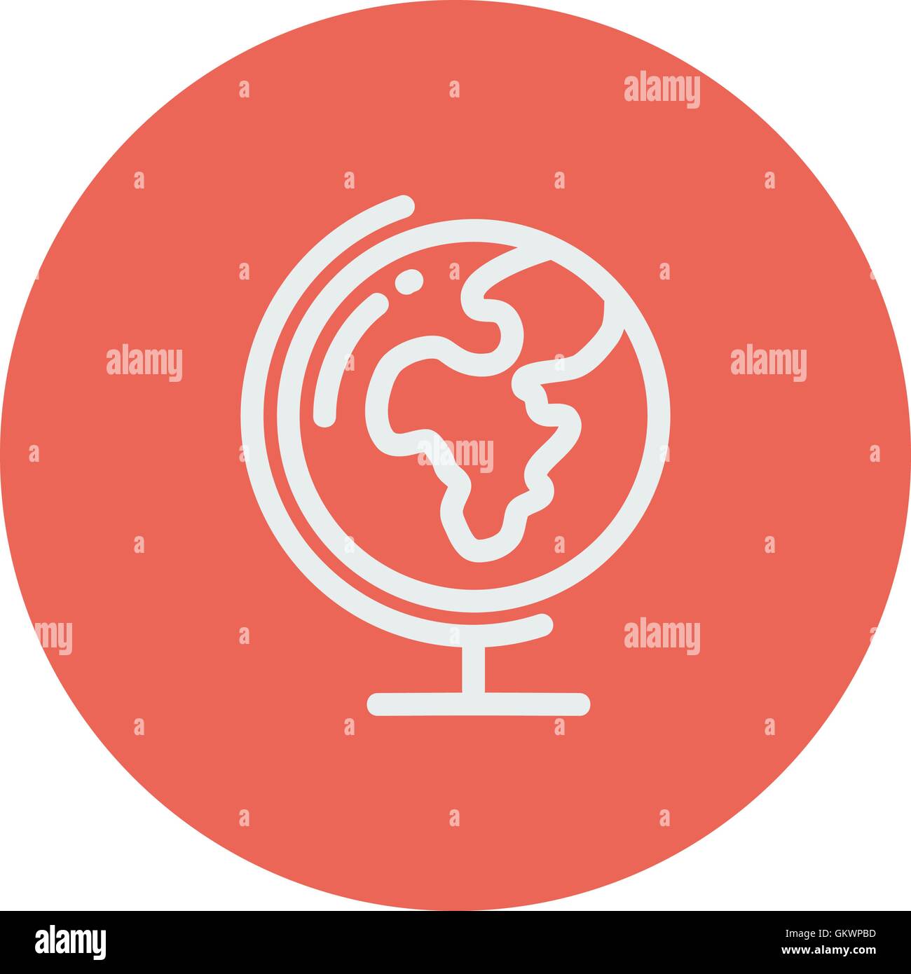 Globe antarctica Stock Vector Images - Alamy