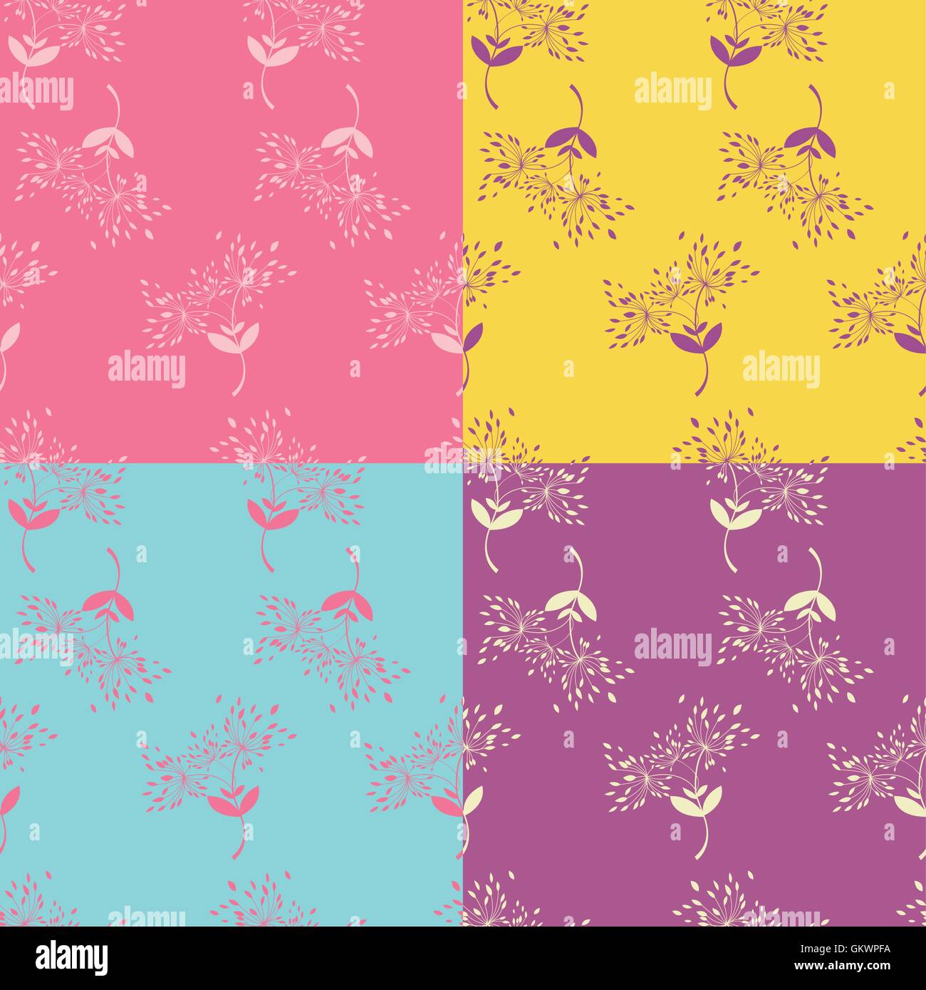 Floral seamless pattern. Vector Stock Vector Image & Art - Alamy