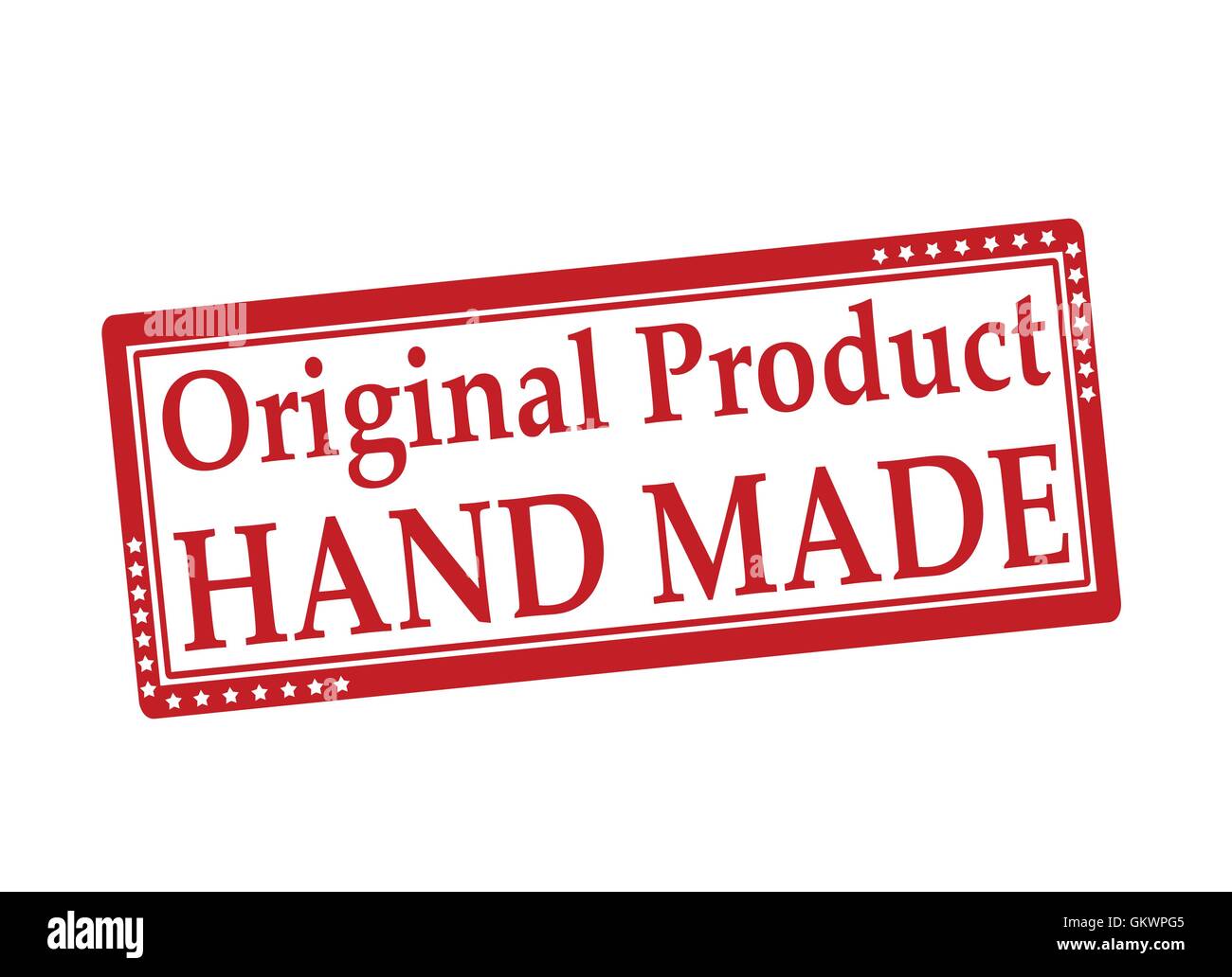 Original product hand made Stock Vector Image & Art - Alamy