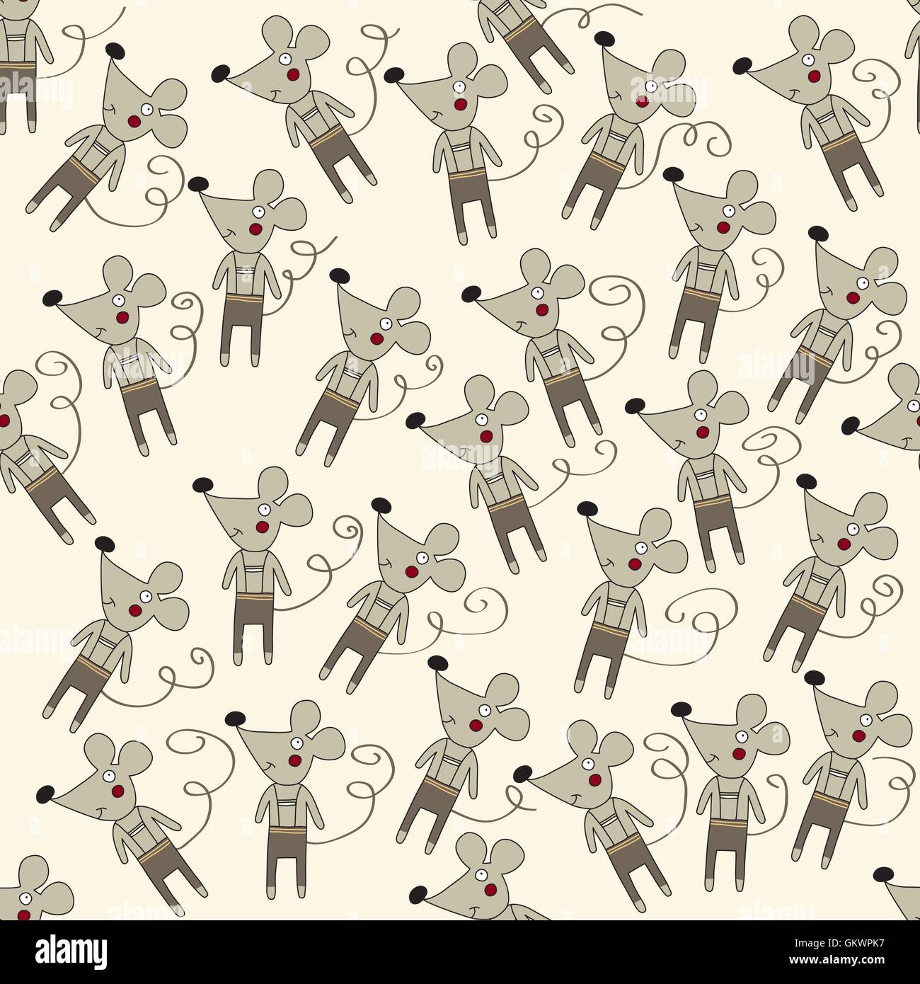 seamless pattern with mice Stock Vector Image & Art - Alamy