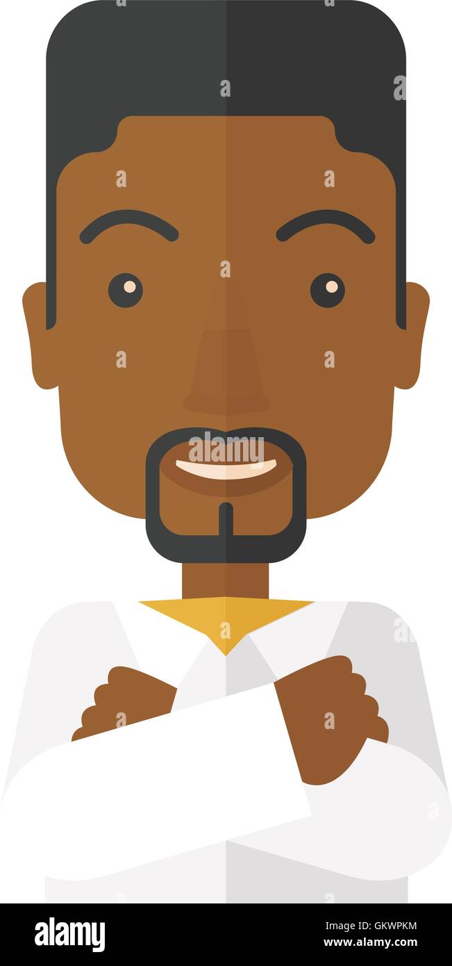 Professional man arms crossed Stock Vector Images - Alamy