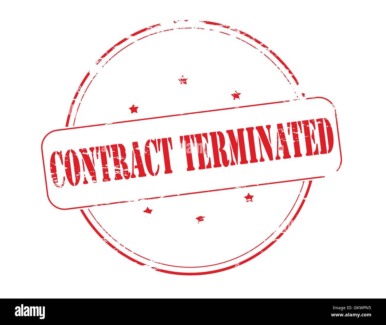 Rubber stamp text contract terminated hi-res stock photography and ...