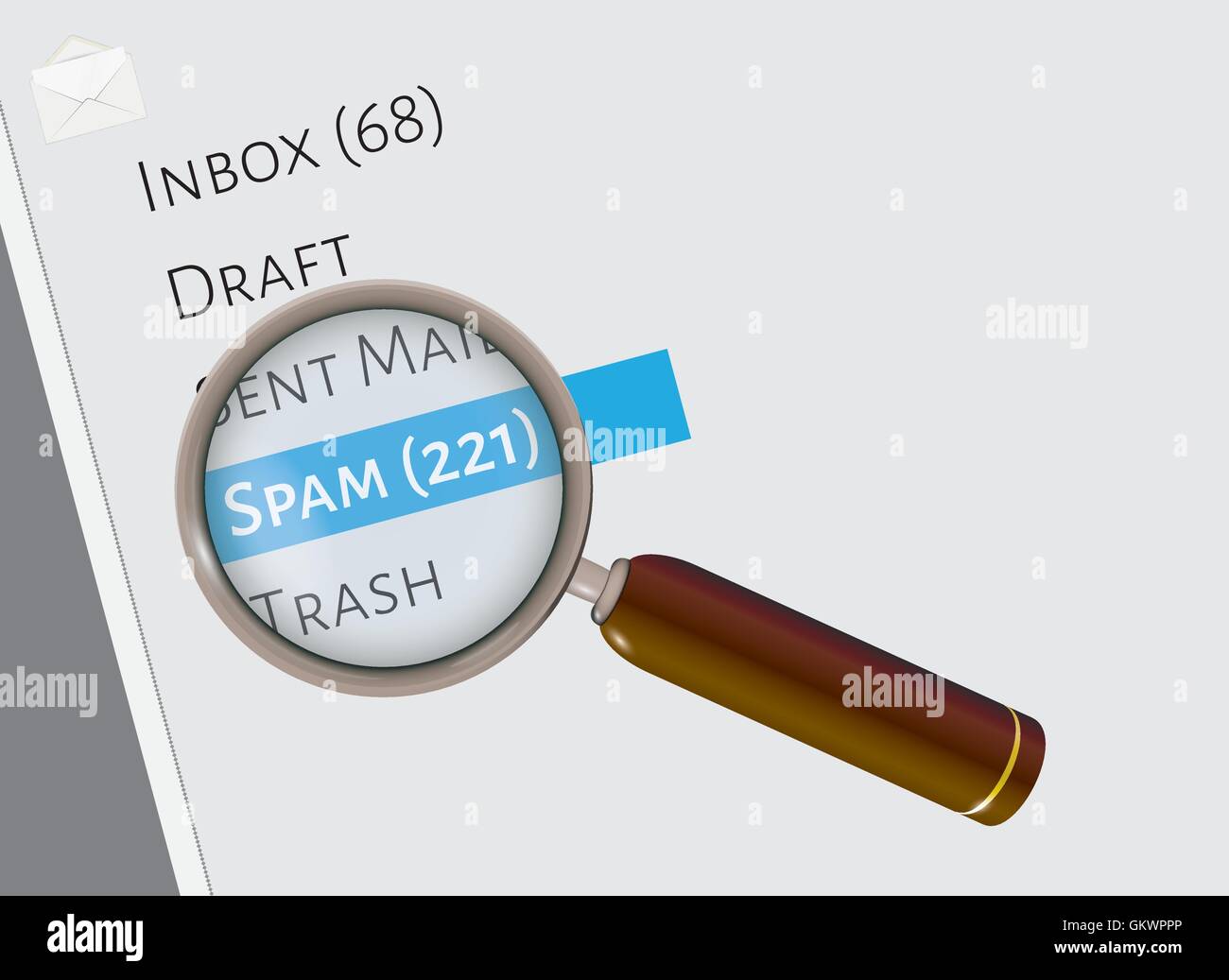 Email inbox online communication Stock Vector Images - Alamy