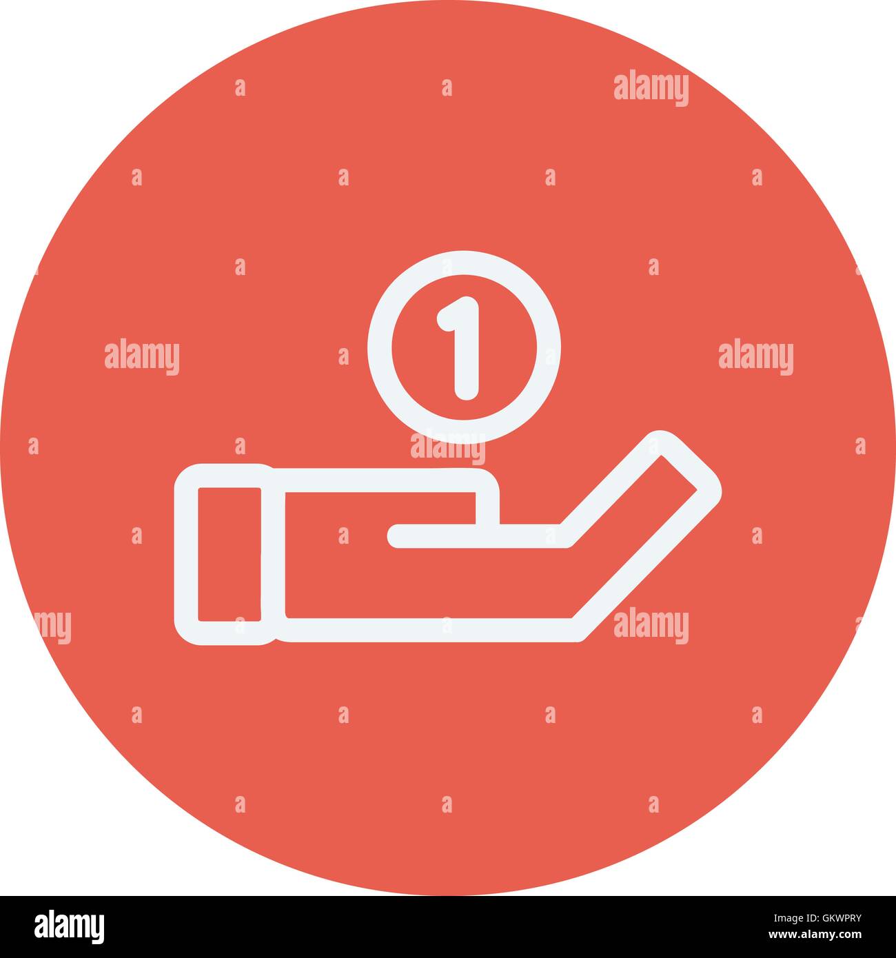 Isolated money coin line Stock Vector Images - Alamy