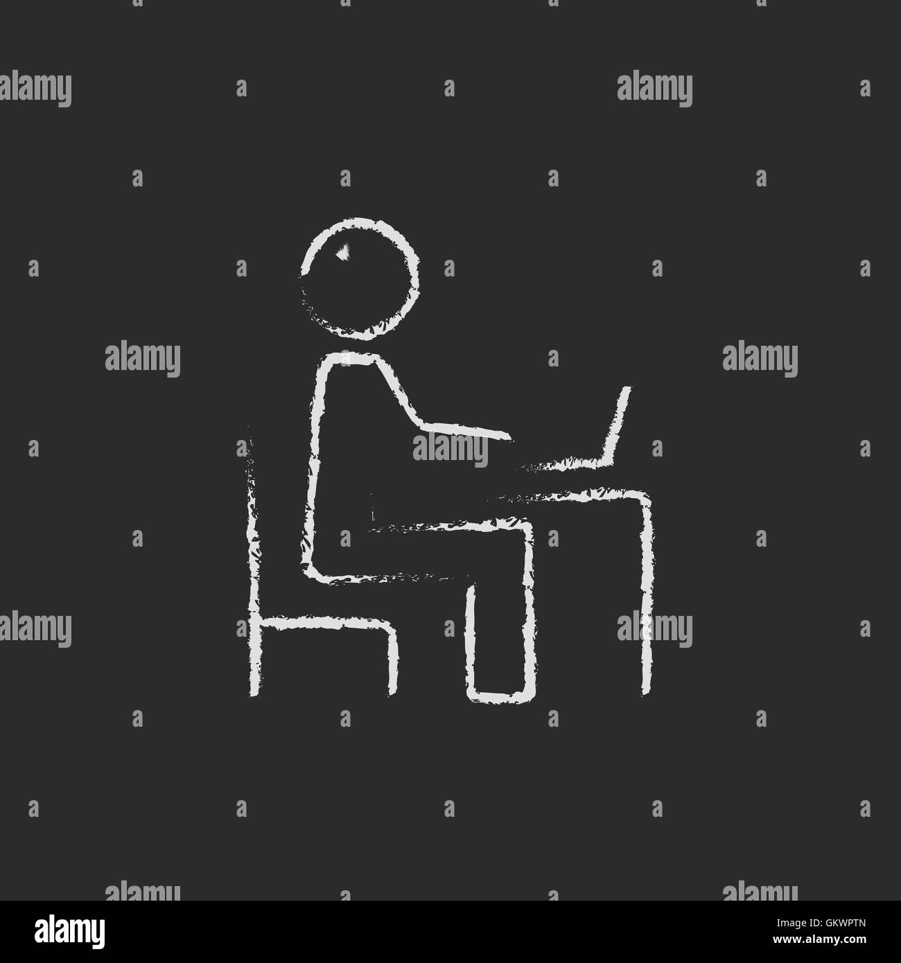 Vector young student man Black and White Stock Photos & Images - Alamy