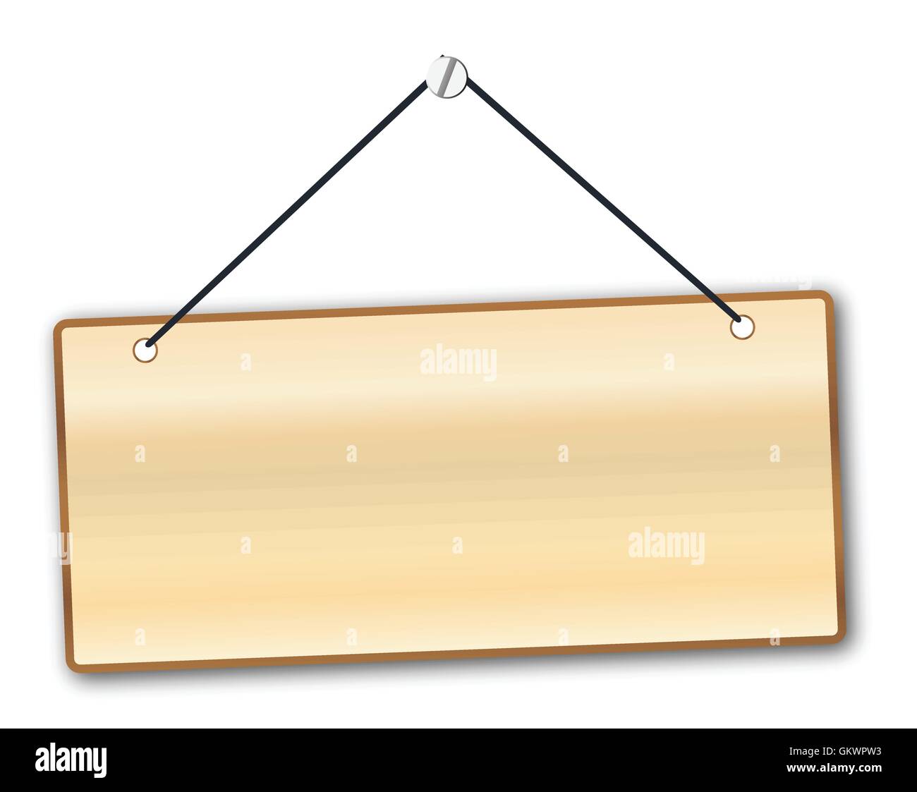 Blank Wooden Sign Stock Vector Image & Art - Alamy