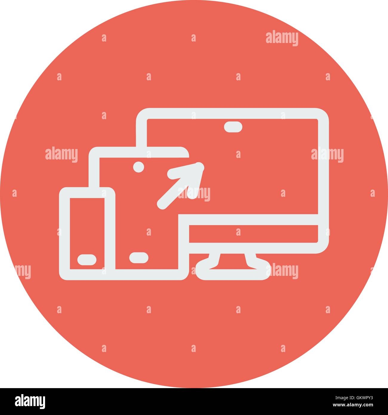 Set tablet laptop monitor Stock Vector Images - Alamy