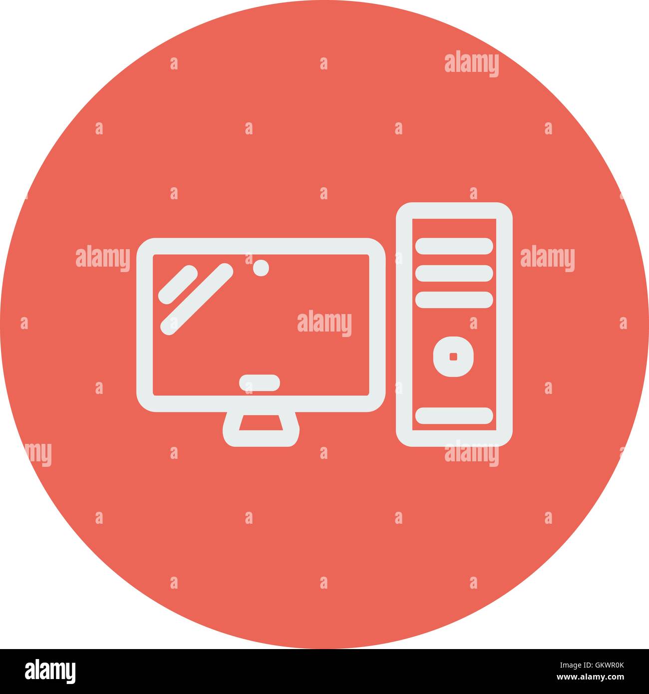 Computer system cpu icon vector High Resolution Stock Photography and ...