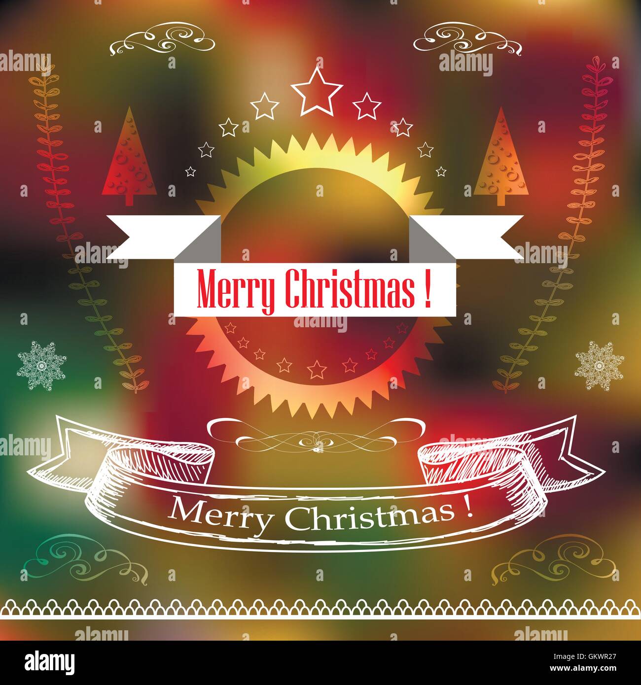 Christmas typography Stock Vector Images - Alamy