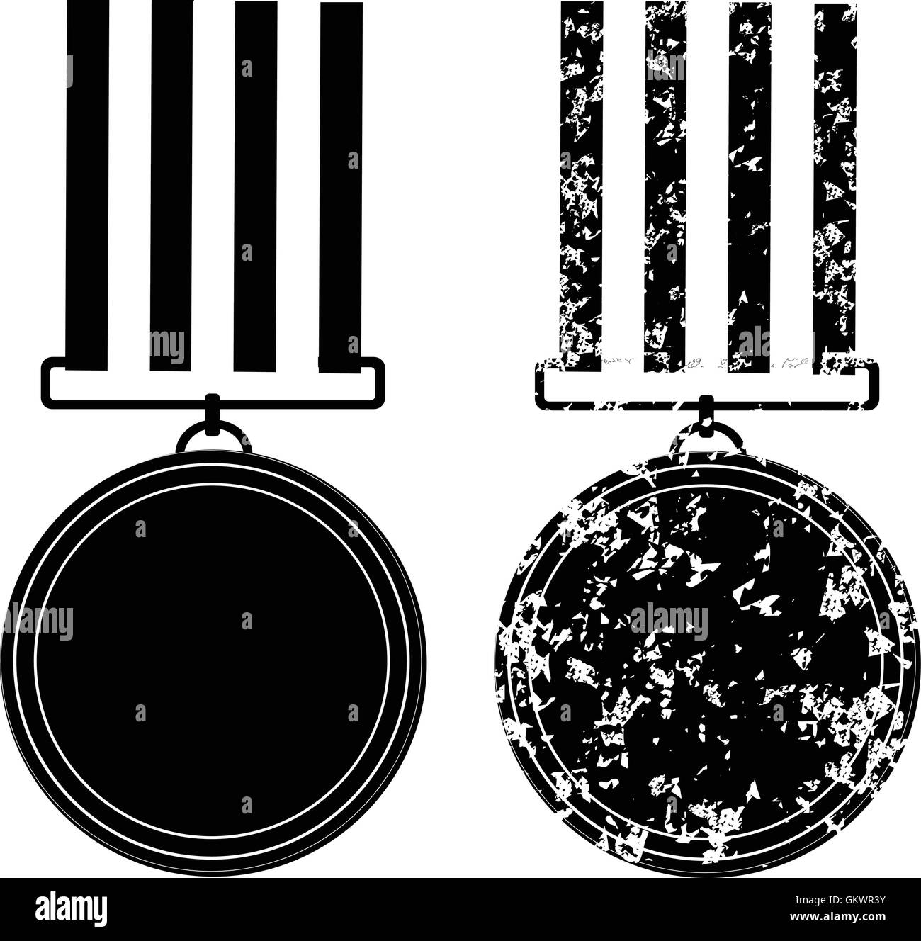 Medal shape Stock Vector Images - Alamy