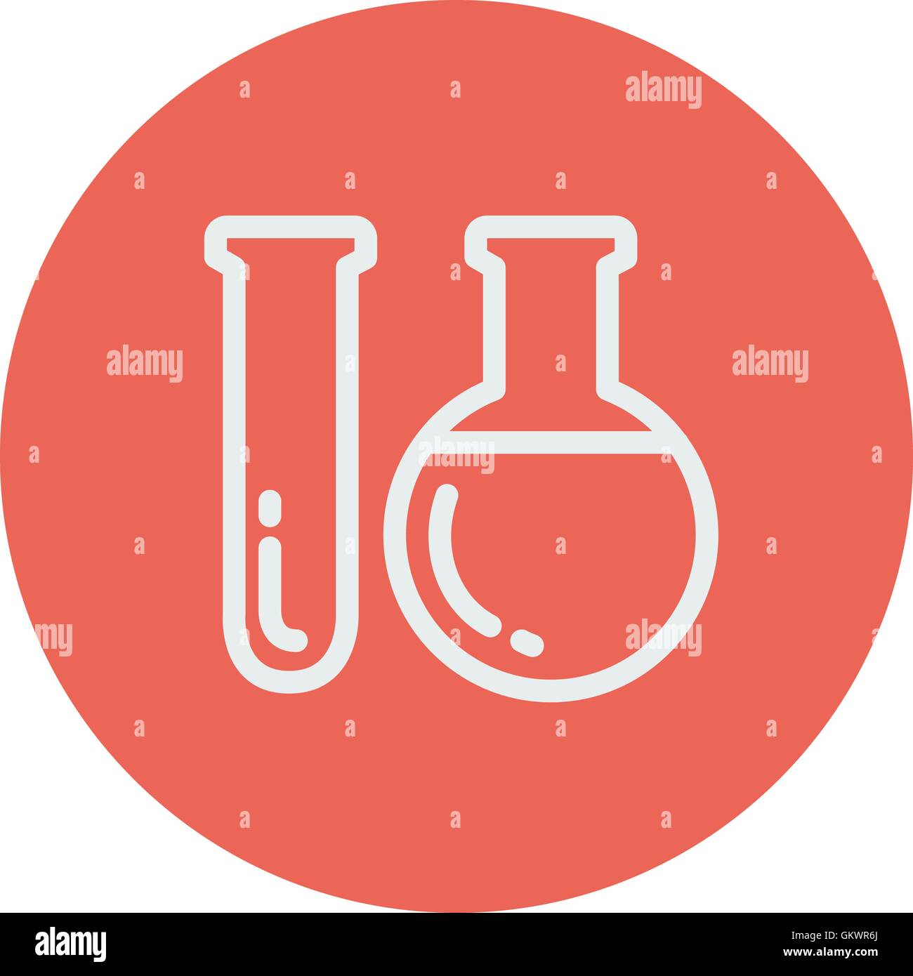 Lab research line icon hi-res stock photography and images - Alamy