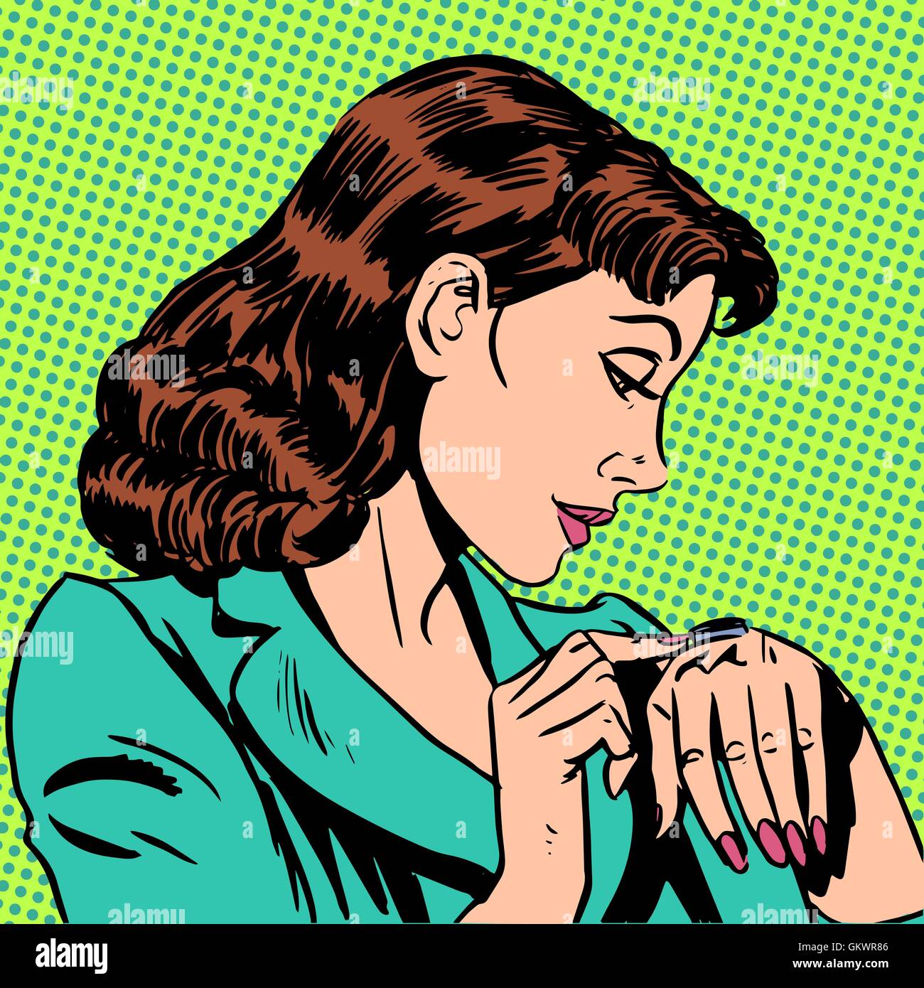 girl Thursday watch runs businesswoman Stock Vector Image & Art - Alamy