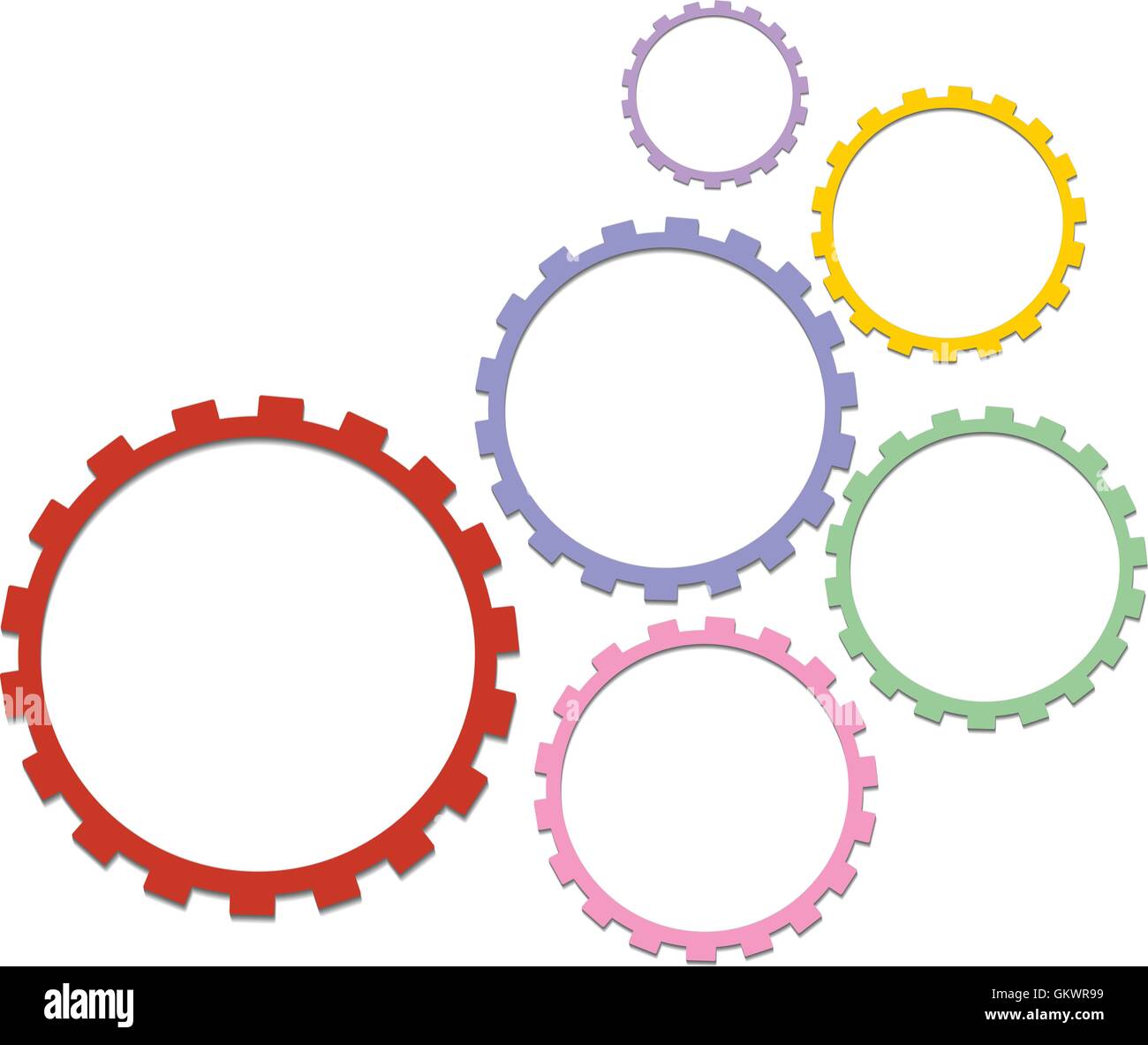 Cogs turning Stock Vector Images - Alamy