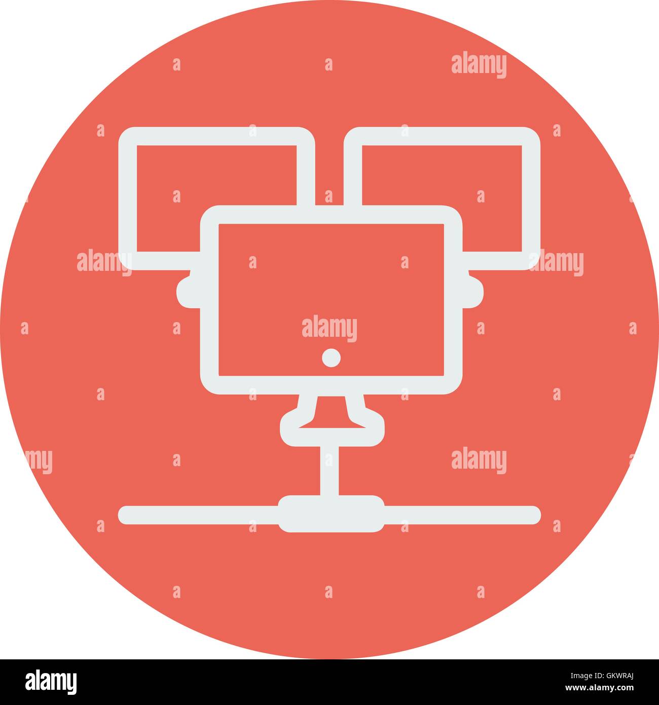 Three touch screen devices thin line icon Stock Vector Image & Art - Alamy