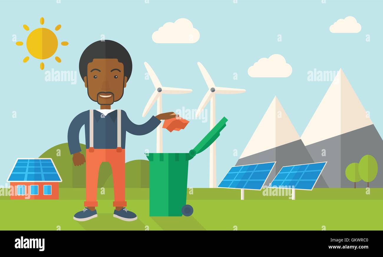 Concept art man throwing Stock Vector Images - Alamy