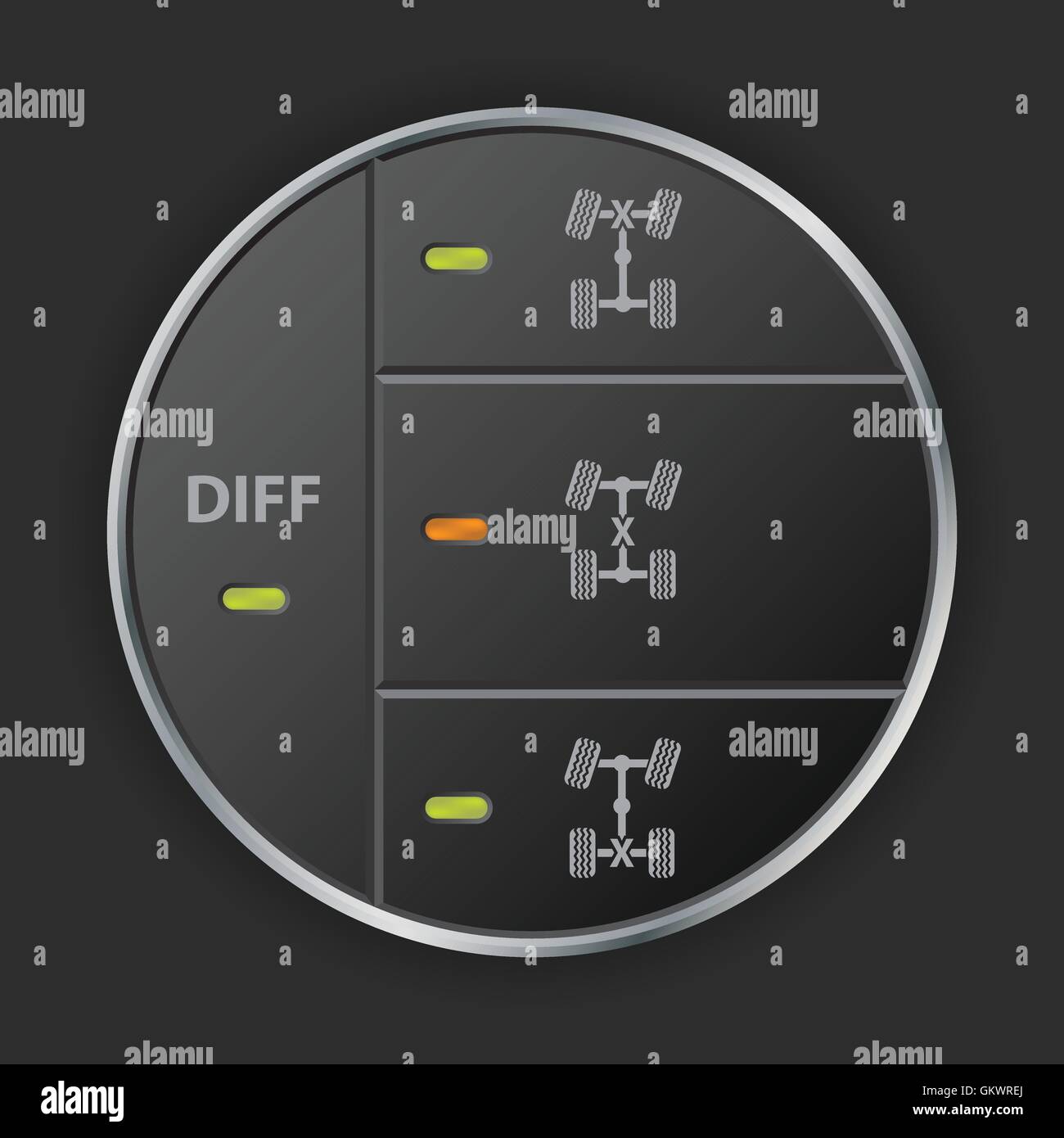 Two control wheels Stock Vector Images - Alamy