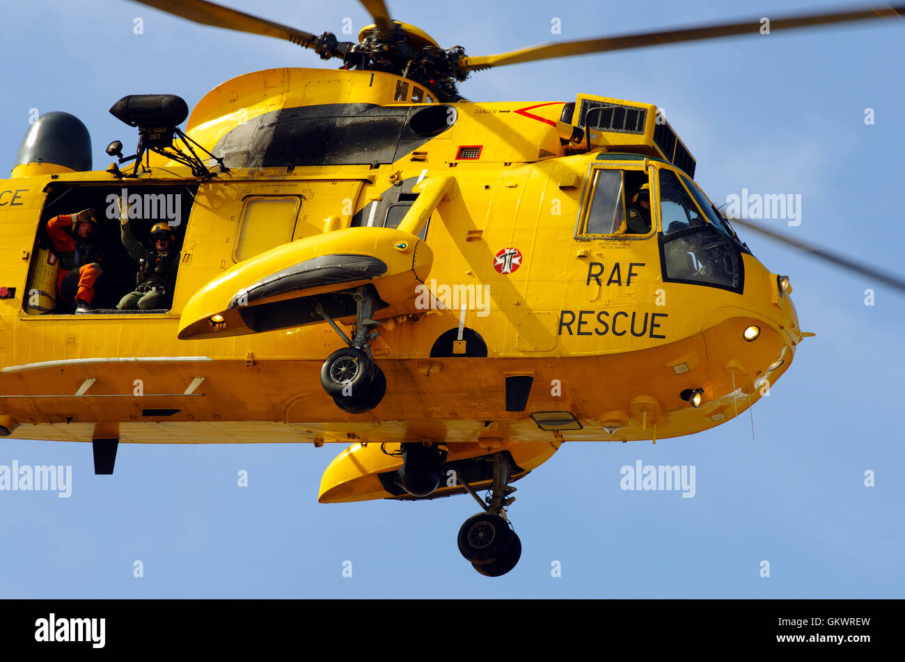 RAF 22 Squadron SeaKing at Rhyl Air Display Stock Photo - Alamy