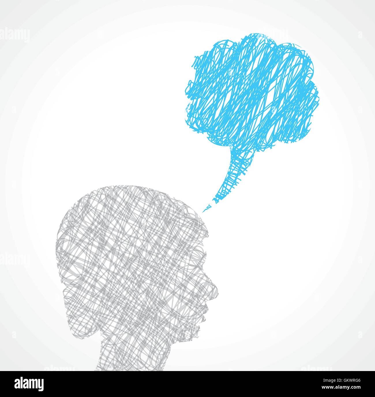abstract speech bubble with male face stock vector Stock Vector Image ...