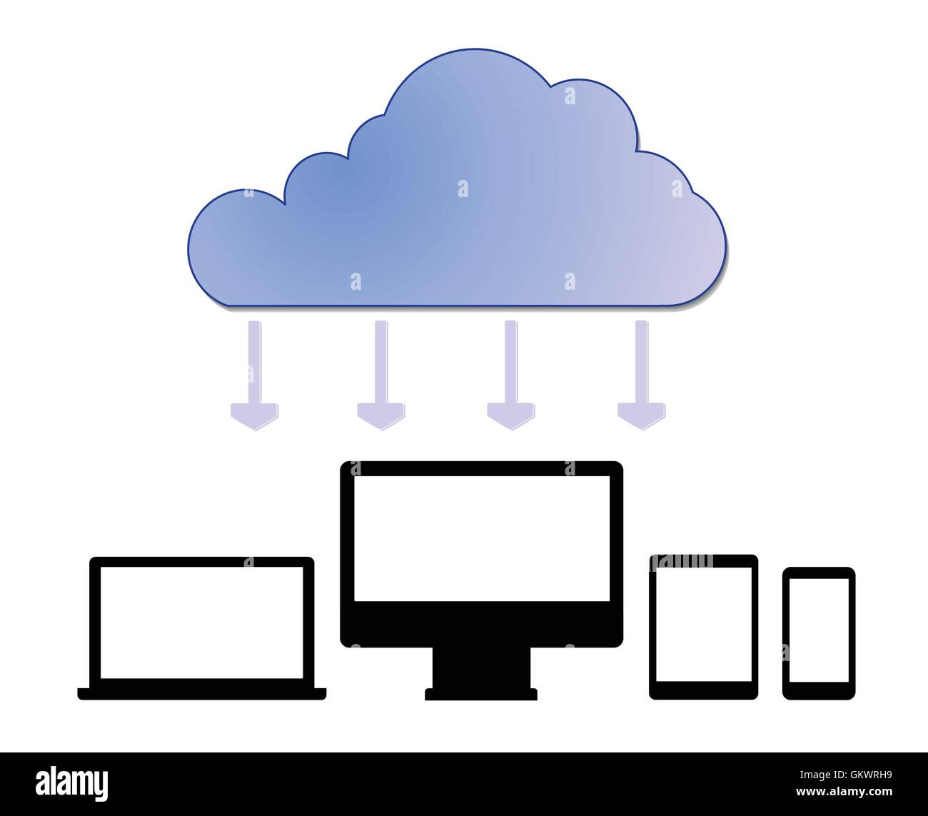 Chart cloud Stock Vector Images - Alamy