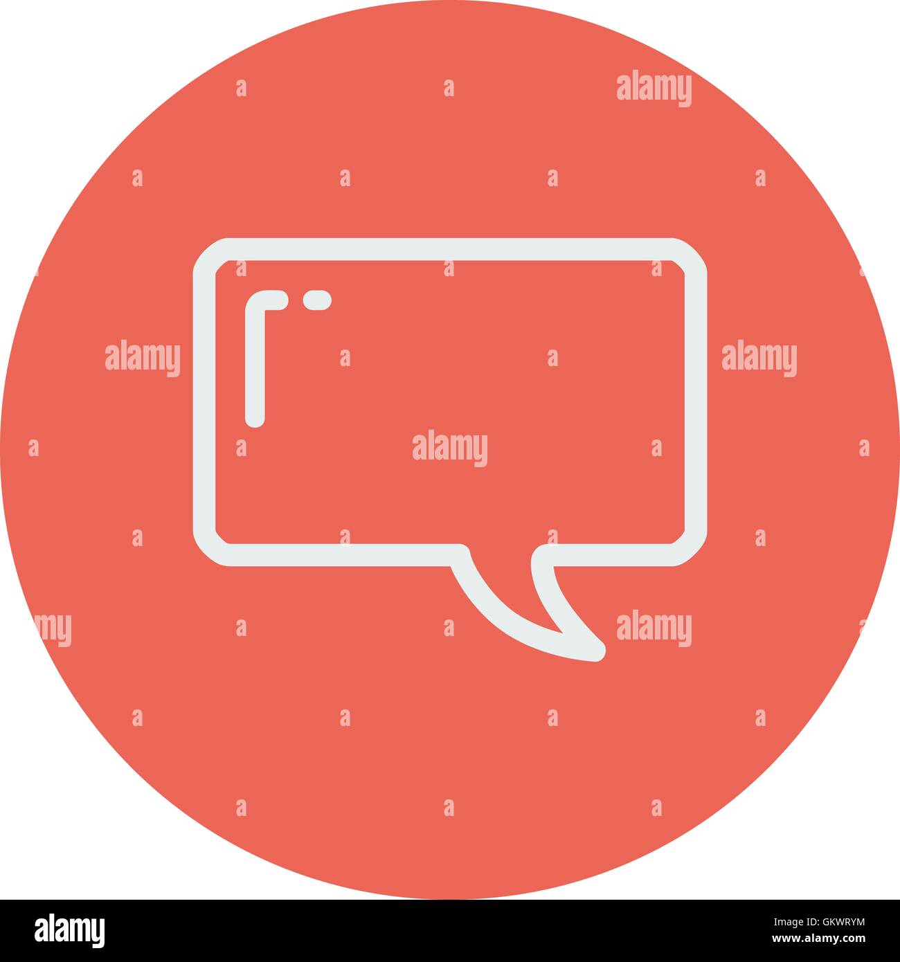 Speech bubble thin line icon Stock Vector Image & Art - Alamy