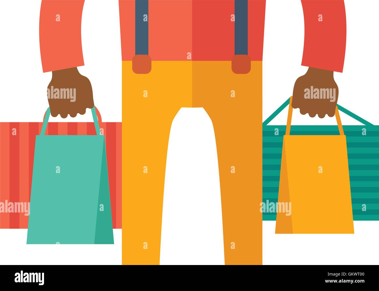 Women shopping bag retail Stock Vector Images - Alamy