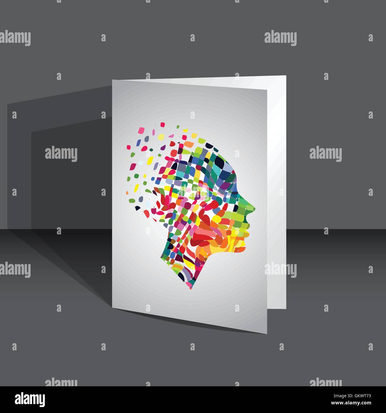 Vector template of frame with poster, placed in interior. Mockup for ...