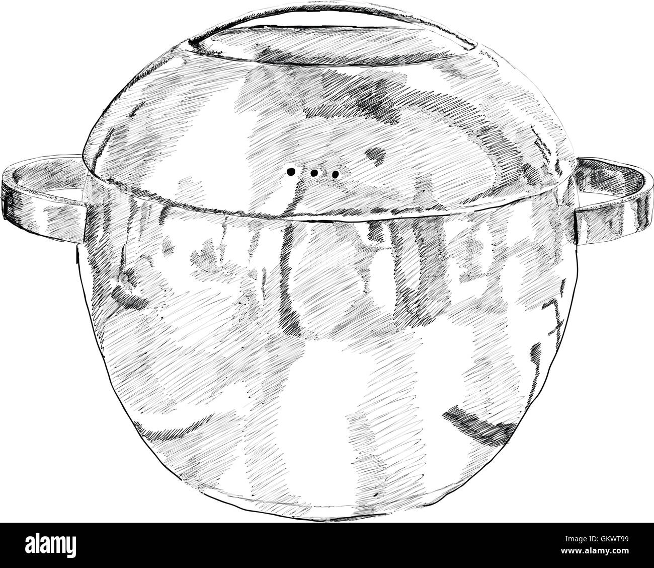 Cooking pan Black and White Stock Photos & Images - Alamy