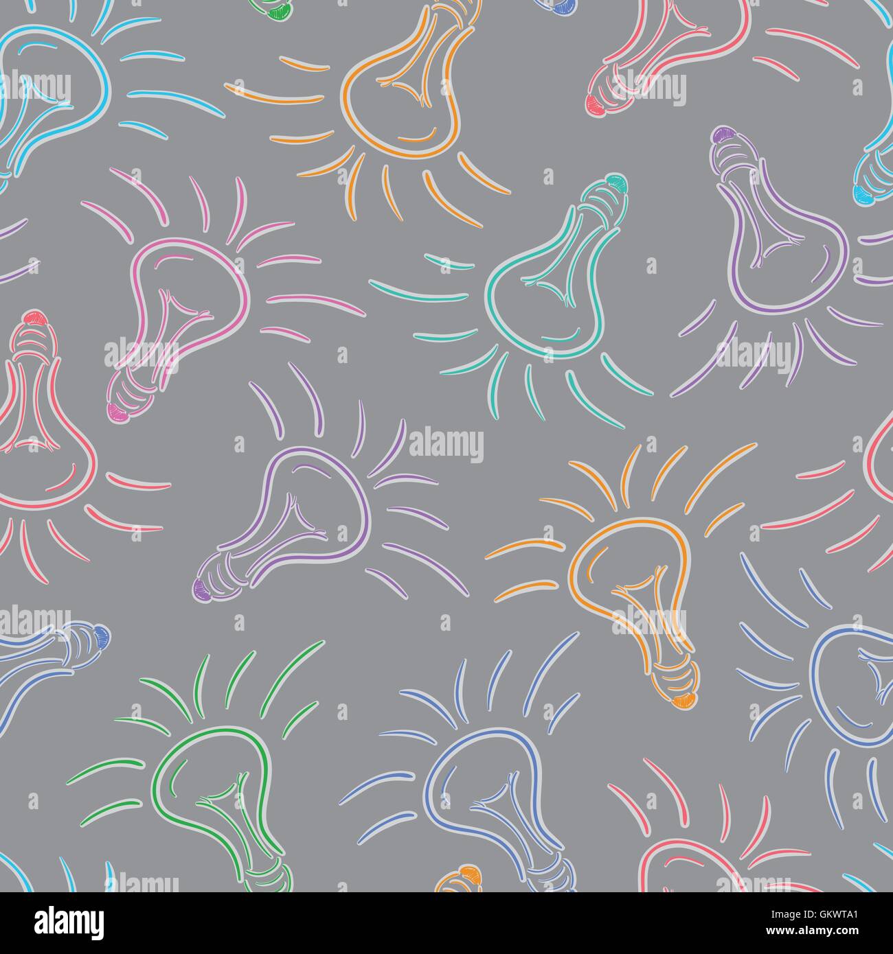 Light bulbs seamless texture Stock Vector Images - Alamy