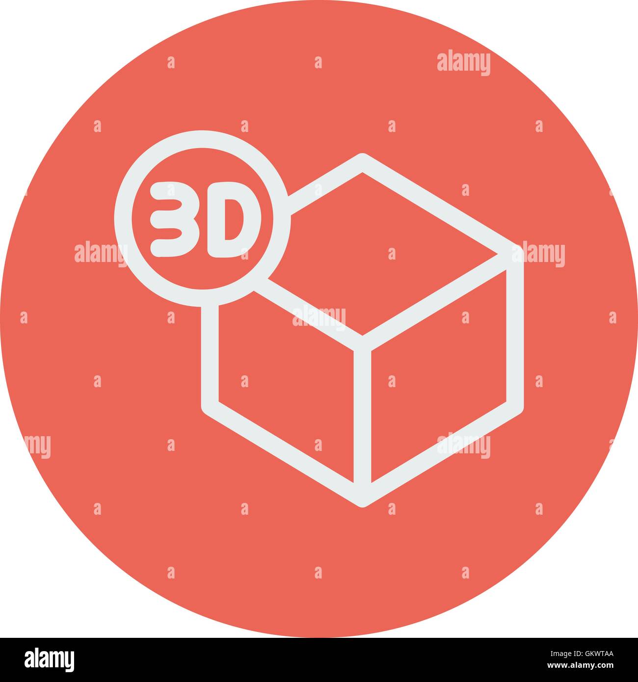 Virtual cube Stock Vector Images - Alamy