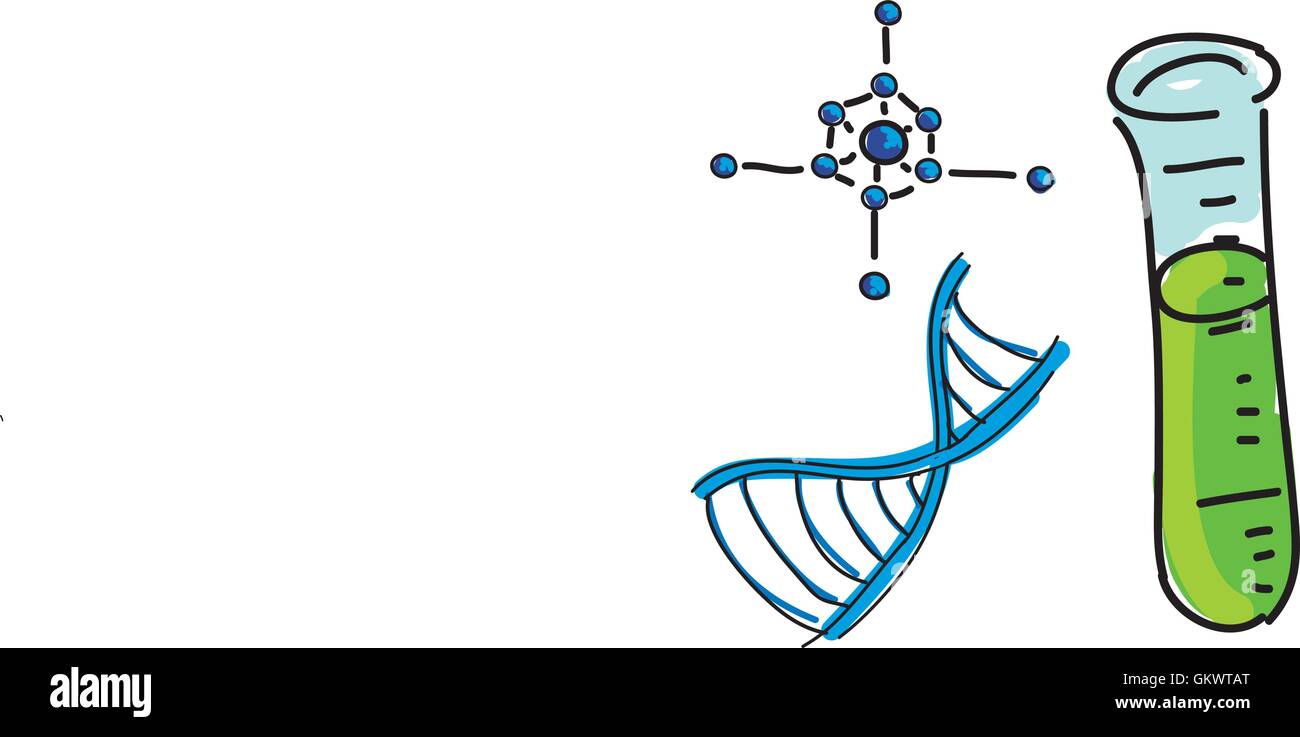 Chemistry symbols on white. Vector illustration Stock Vector Image ...