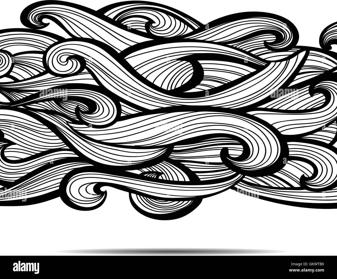 Curl decoration Black and White Stock Photos & Images - Alamy