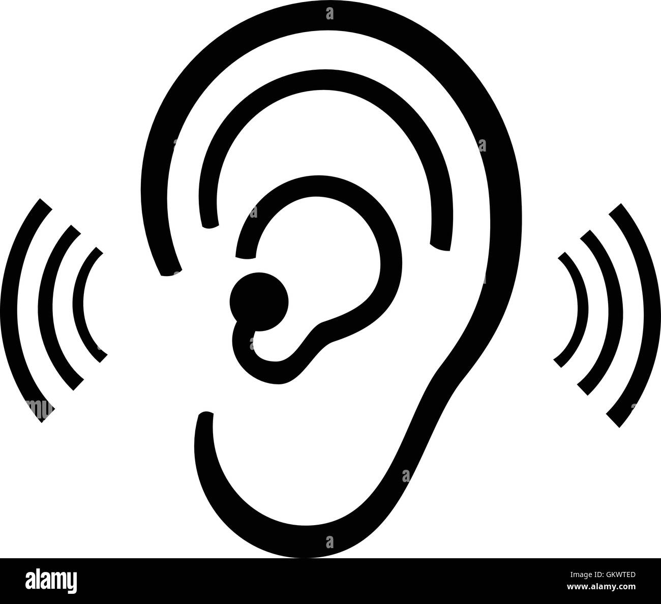 Ear symbol hi-res stock photography and images - Alamy