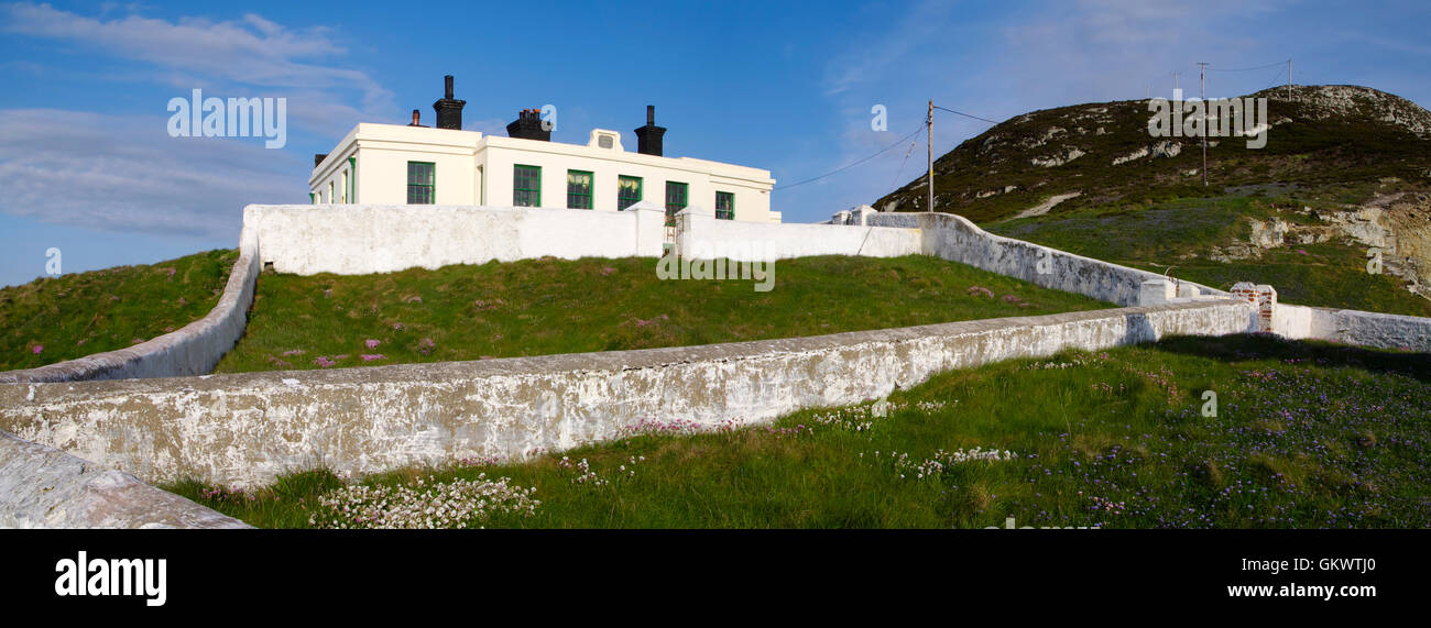 North Stack, Former Fog Warning station, Holyhead, North Wales Stock ...