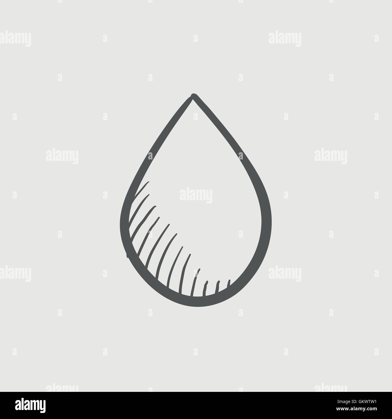 Blue drop icon water Stock Vector Images - Alamy
