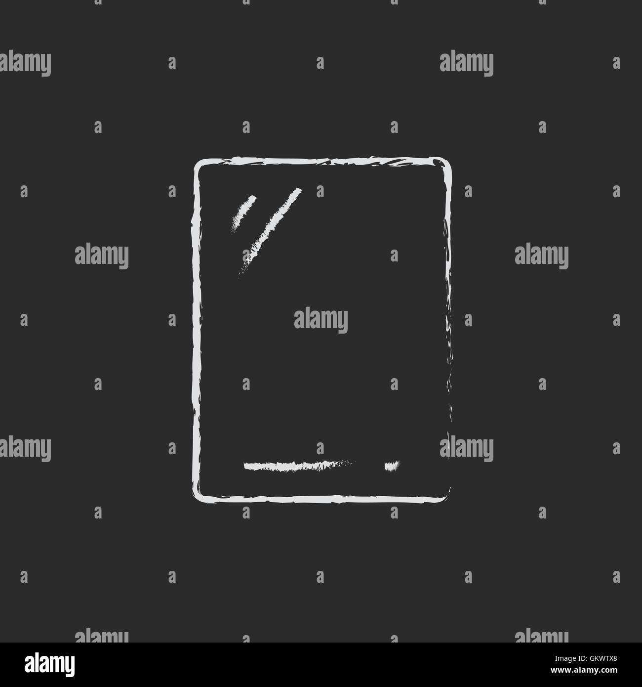 Black tablet white screen Stock Vector Images - Alamy