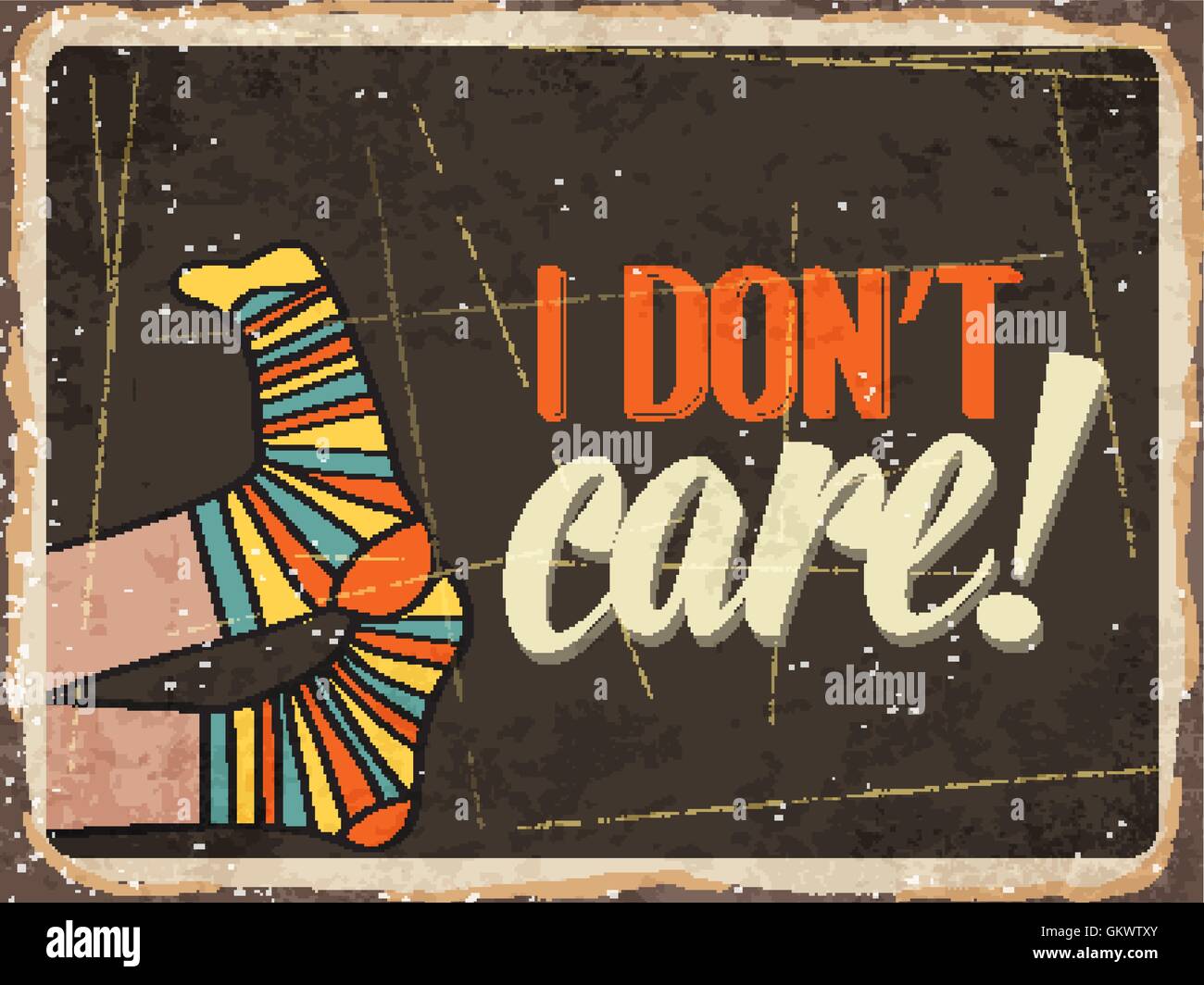 Don't care poster Stock Vector Images - Alamy