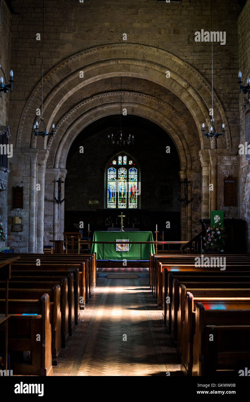 St Mary's Church, Portchester Castle, Hampshire, England, UK Stock ...