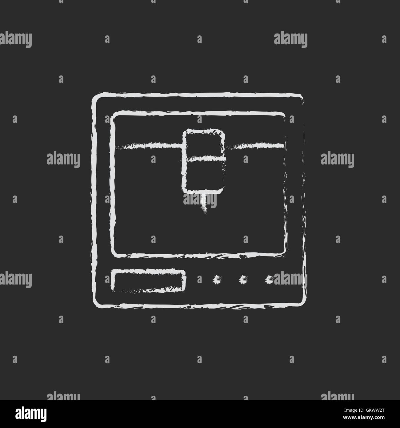 Printer icon in simple Stock Vector Images - Alamy