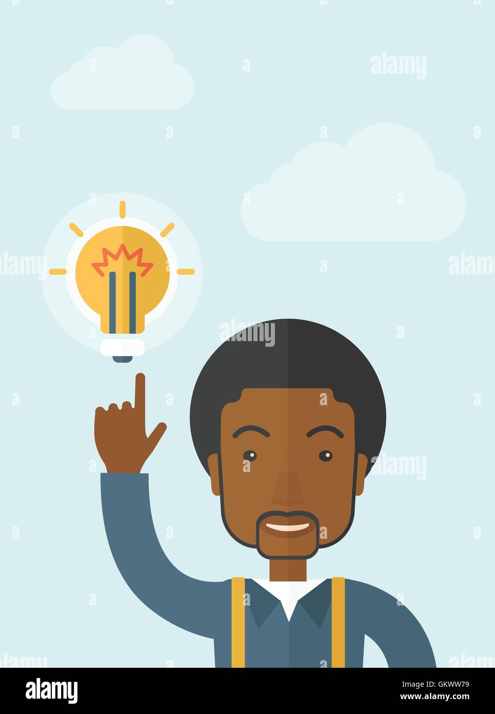 Good idea lightbulb Stock Vector Images - Alamy