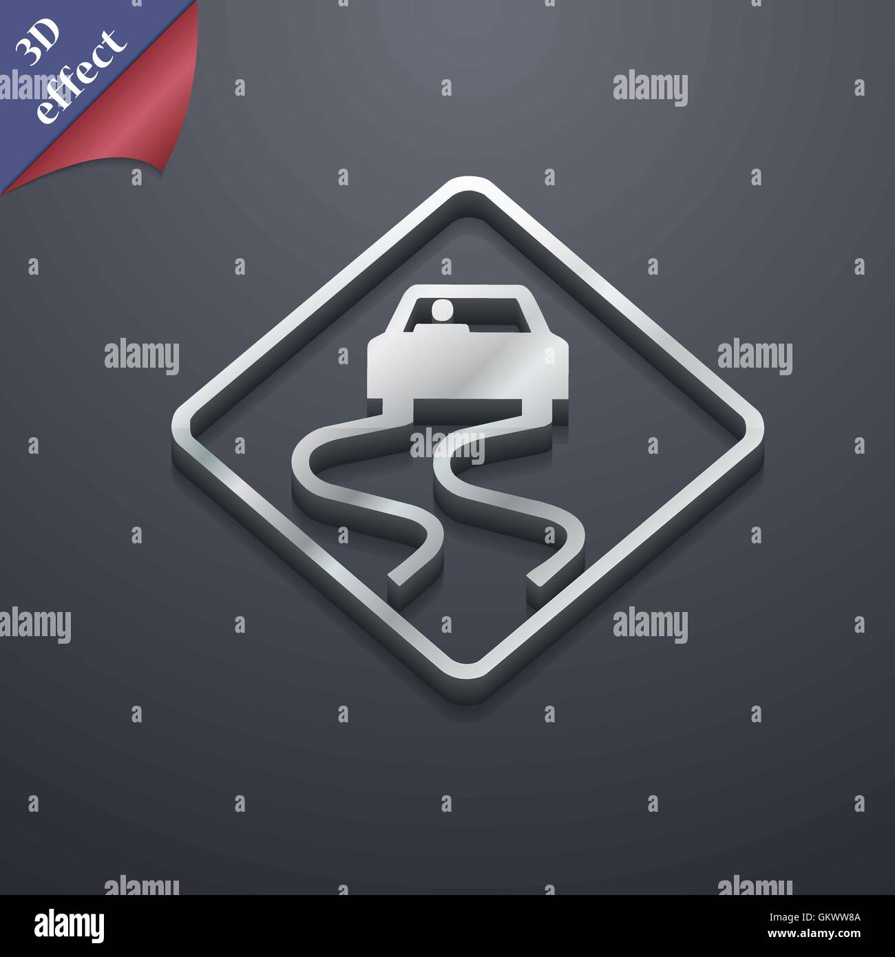 Slippery slope text Stock Vector Images - Alamy