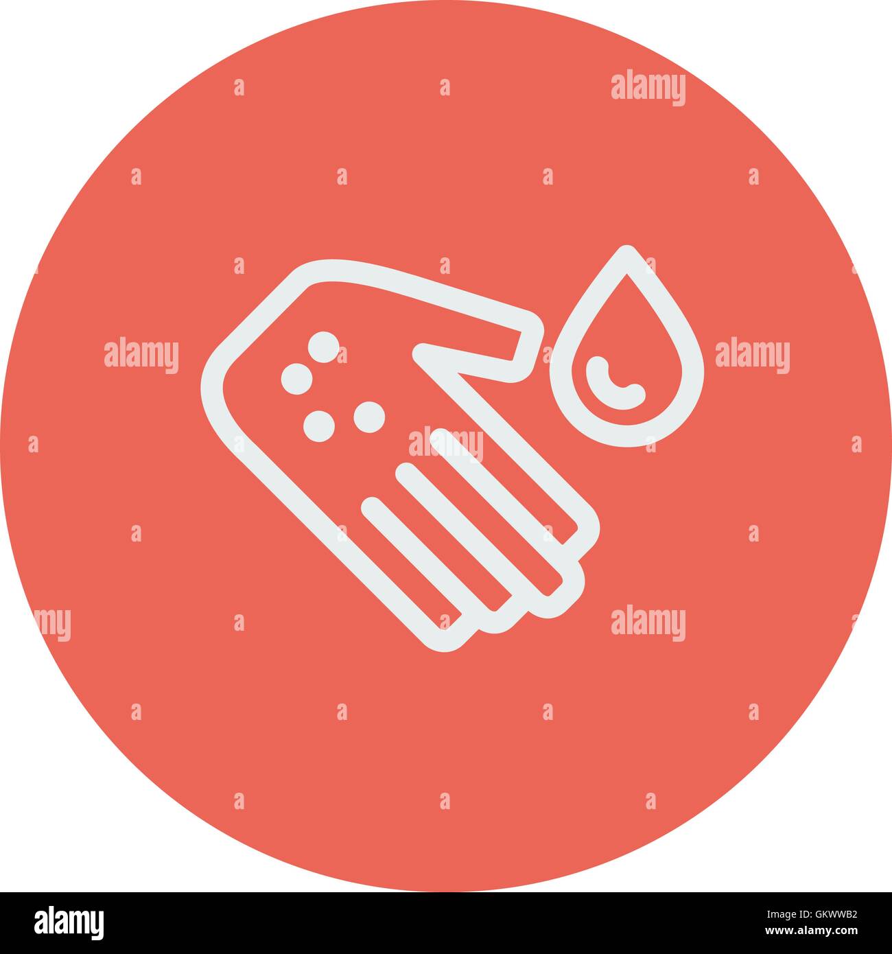 Wash by hand first wash Stock Vector Images - Alamy