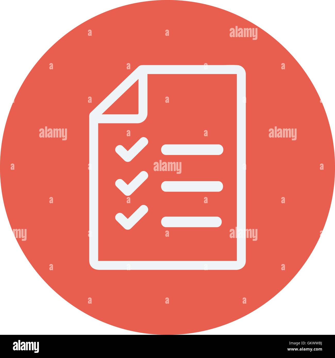 Check test icon outline Stock Vector Images - Alamy