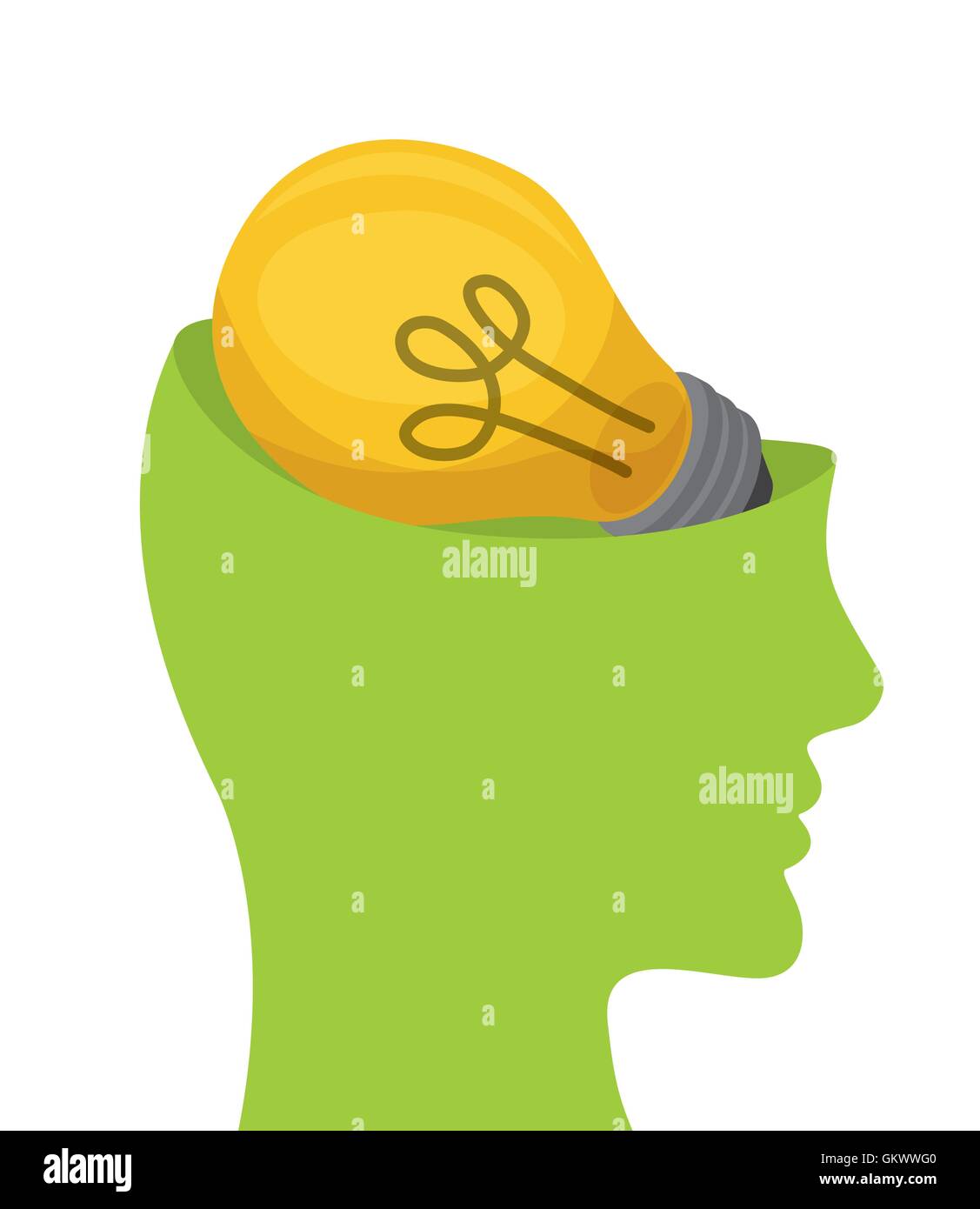 think Green design. natural concept. ecology illustration Stock Vector ...