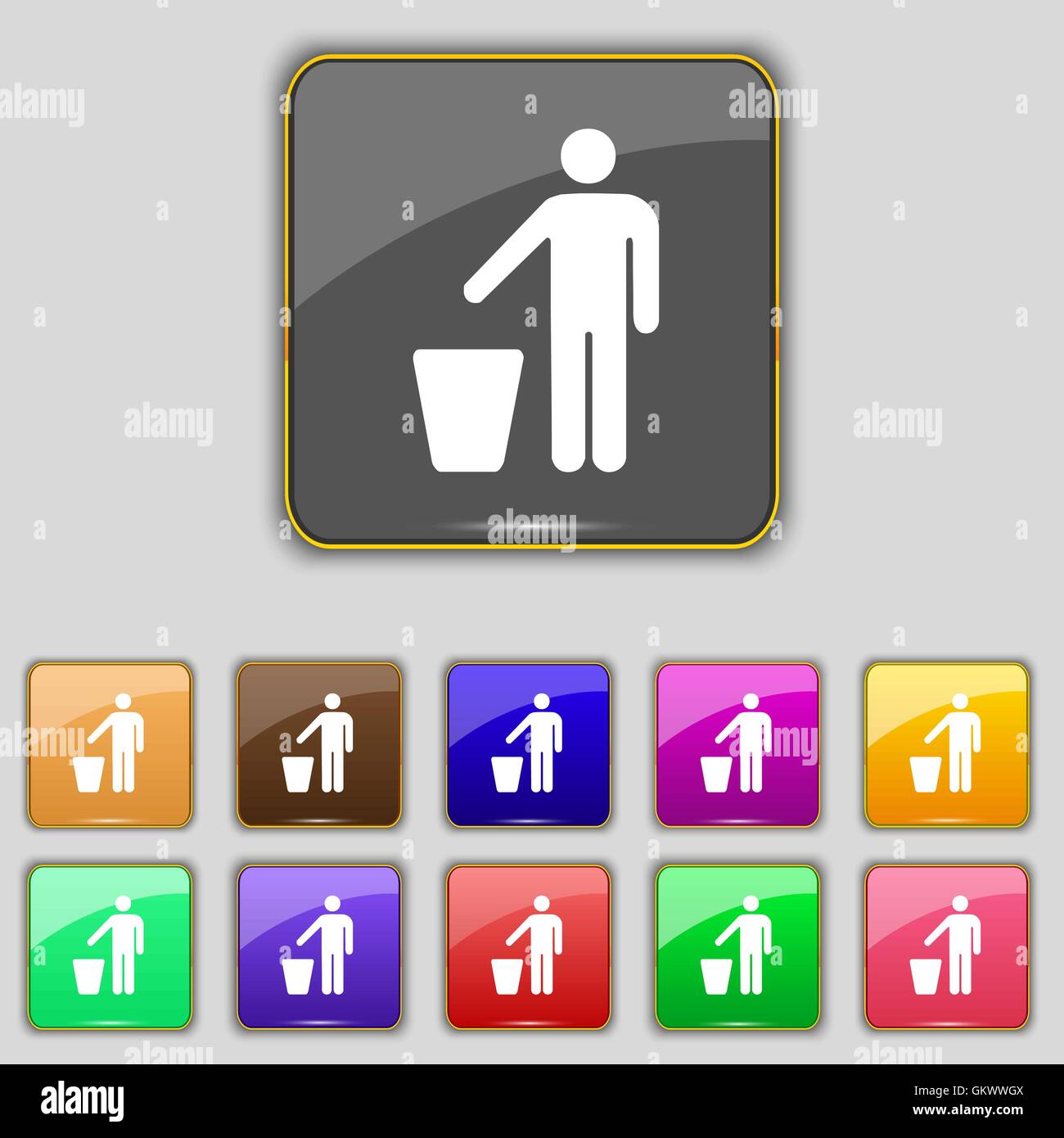 Trash site Stock Vector Images - Alamy