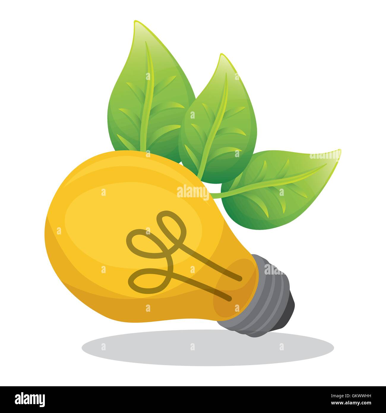 think Green design. natural concept. ecology illustration Stock Vector ...