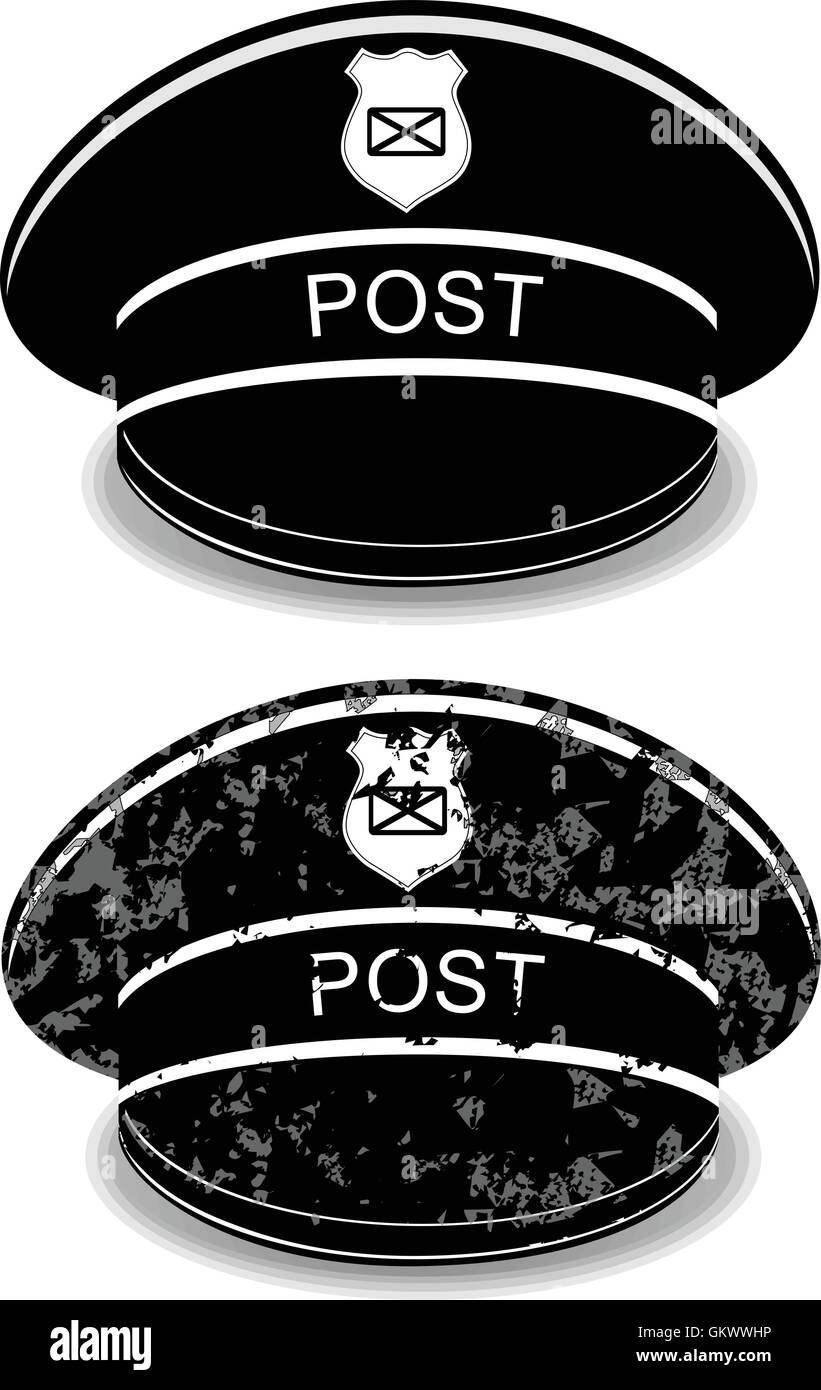 Postman hat with sign Stock Vector Images - Alamy